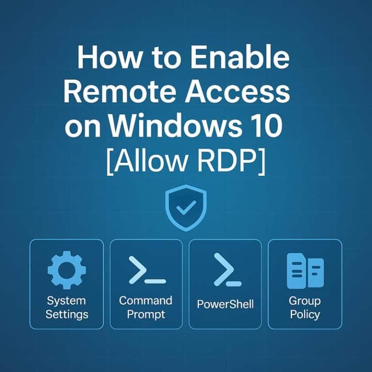 How to Enable Remote Access on Windows 10 [Allow RDP] - Big Data Analytics News